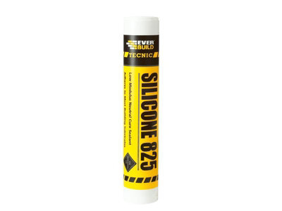 Everbuild Sika 835392 Sikasil-825 Silicone Sealant White 380ml EVB835392