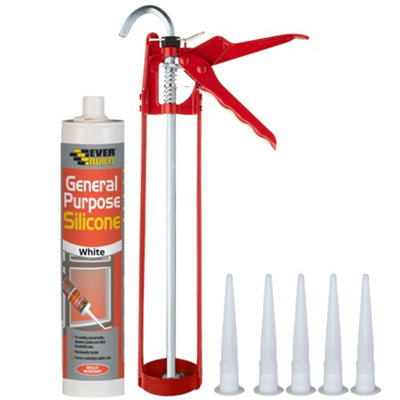 Everbuild Silicone Sealant Set - Bundle Includes General Purpose ...