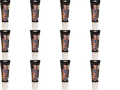 Everbuild Stixall Crystal Clear 80 ml EASISTIXCL(n) (Pack of 12) | DIY ...