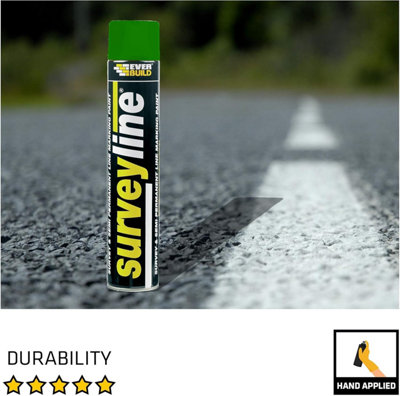 Everbuild SURVEYGREEN Survey Line Marker Spray Green 700ml EVBSURVEYGR