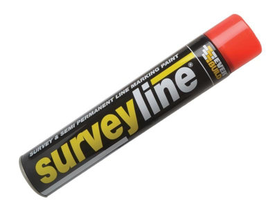 Everbuild SURVEYRED Survey Line Marker Spray Red 700ml EVBSURVEYRE