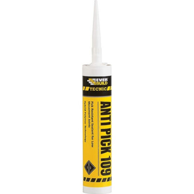 Everbuild Tecnic Anti 109 Pick Resistant Sealant, Grey, 295 ml