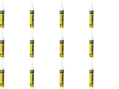 Everbuild Tecnic Silicone 825 Sealant Brick Red, 380 Ml (Pack Of 12)