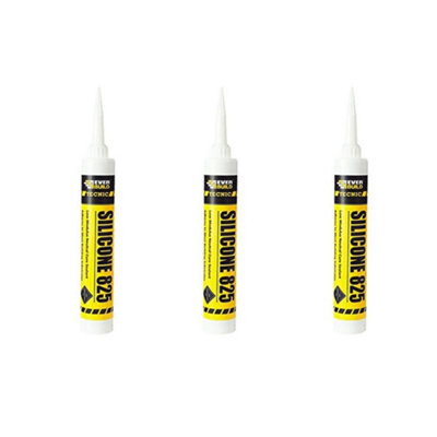 Everbuild Tecnic Silicone 825 Sealant Brick Red, 380 Ml (Pack Of 3 ...