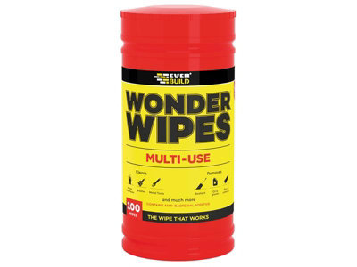 Everbuild WIPE80 Wonder Wipes Trade (Tub 100) EVBWIPE80