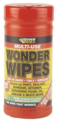 EVERBUILD WONDER WIPES, TRADE TUB, 100 WIPES