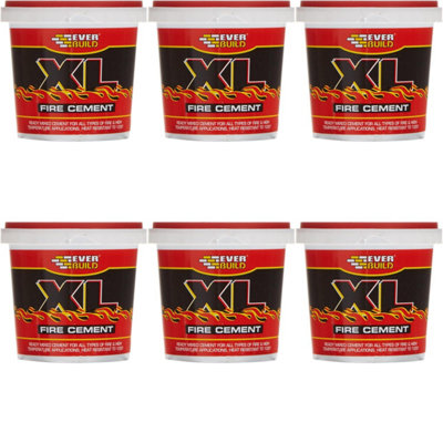 Everbuild XL Fire Cement, Buff, 1 kg (Pack of 6) | DIY at B&Q