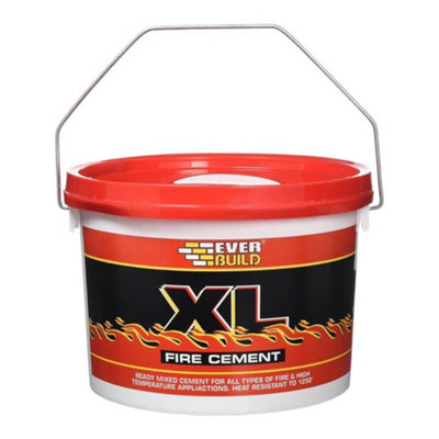 Everbuild XL Fire Cement - Buff, 2Kg - High-Temperature Resistant ...
