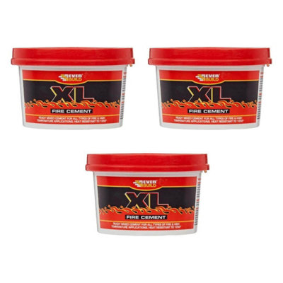 Everbuild XL Fire Cement Buff 500 g - Pack of 3