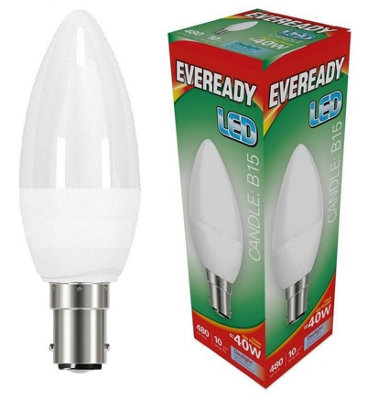 Eveready 4.9w SBC 6500k Frosted LED Candle Bulb - Daylight
