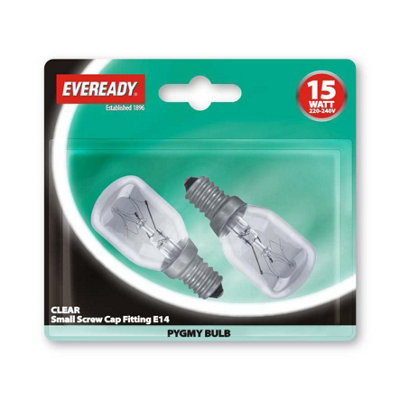 Eveready Pygmy SES Light Bulb (Pack Of 2) Transparent (15w) | DIY at B&Q
