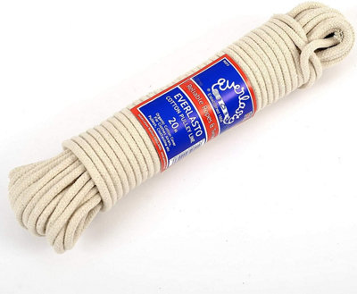 Everlasto Natural Cotton Pulley Line 5.5mm x 25M