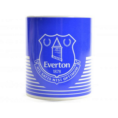 Everton FC Linear Mug White/Blue (One Size) | DIY at B&Q