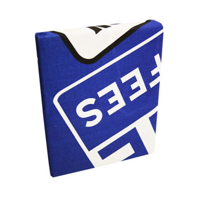 Everton FC Patches Duvet Cover Set Blue/White (Single) | DIY at B&Q