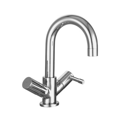 Evian Round Mono Lever Basin Mixer Tap - Chrome - Balterley | DIY at B&Q