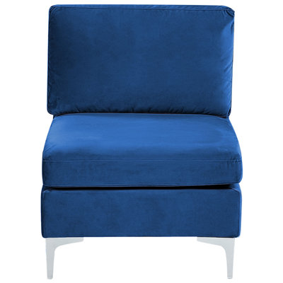 EVJA 1-Seat Section Navy Blue Velvet
