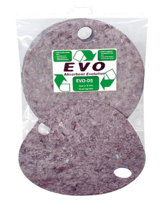 EVO Absorbent Drum Topper Pads Pack of 10 - Absorbs approx. 16Litres ...