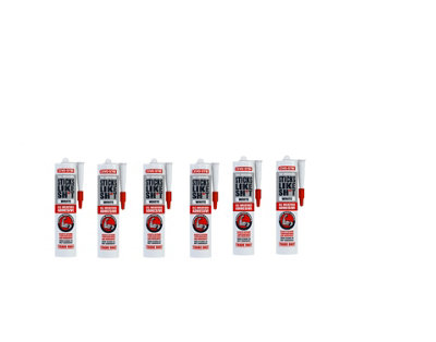 Evo-Stik Sticks Like Sh t Grab Adhesive White 290ml Pack of 6