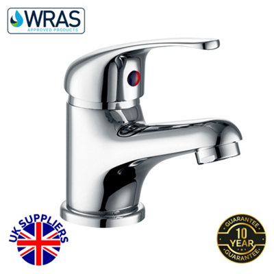 Evole Contract Chrome Basin Monobloc Mixer Tap with Click Clack Waste