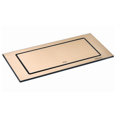 EVOline Backflip in Brass, 2 UK Sockets, 1 USB-C, Worktop Socket