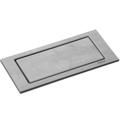 EVOline Backflip in Ceramic Concrete Look, 2 UK Sockets, 1 USB-C ...