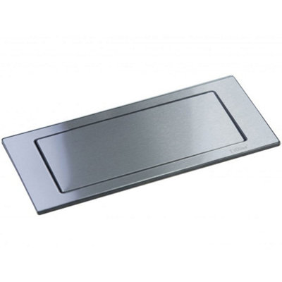 EVOline Backflip in Stainless Steel, 2 UK Sockets, 1 USB-C, Worktop Socket