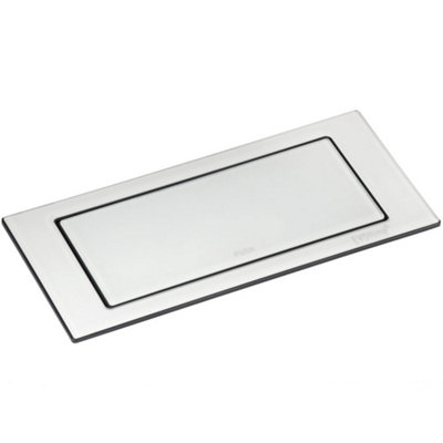 EVOline Backflip in White Glass, 2 UK Sockets, 1 USB-C, Worktop Socket