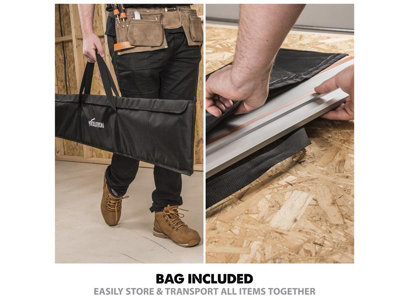 Evolution 2800mm Guide Rail Track + Bag + Clamps Fits Makita Bosch Saws ...