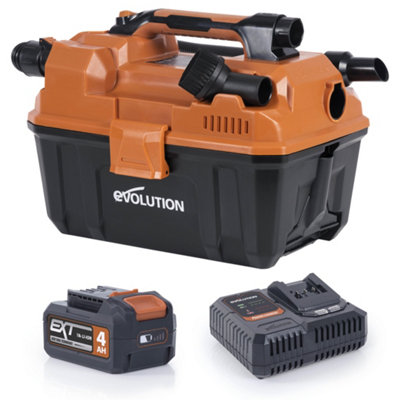 Evolution Cordless R11VAC-Li Wet And Dry Workshop Vacuum 18v Li-Ion EXT ...