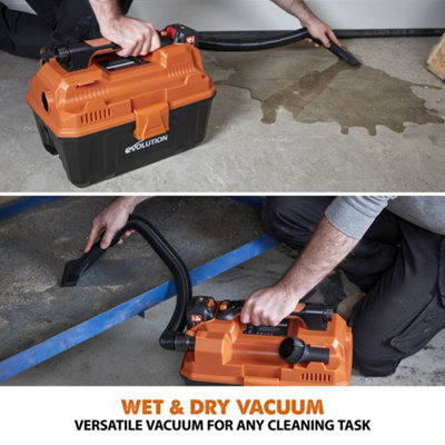 Evolution Cordless R11VAC-Li Wet And Dry Workshop Vacuum 18v Li-Ion EXT ...