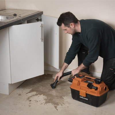 Evolution Cordless R11VAC-Li Wet And Dry Workshop Vacuum 18v Li-Ion EXT ...