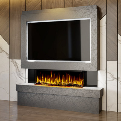 Evolution Fires Package 2 Media Wall Fireplace Surround Set with 44 ...