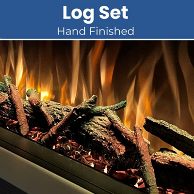 Evolution Fires Spectrum Series 72 Inch 3-Sided Media Wall Electric ...