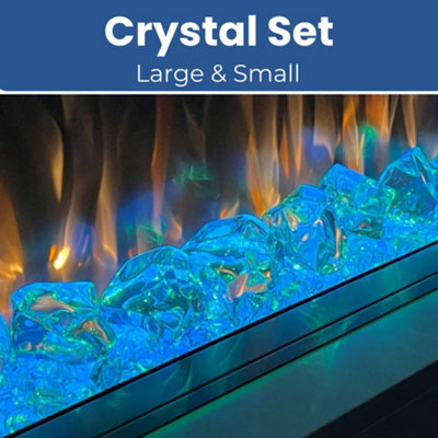 Evolution Fires Spectrum Series 72 Inch 3-Sided Media Wall Electric ...