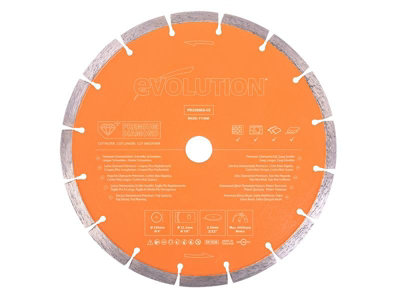 Evolution - Premium Diamond Disc Cutter Blade 230 x 22.2mm | DIY at B&Q