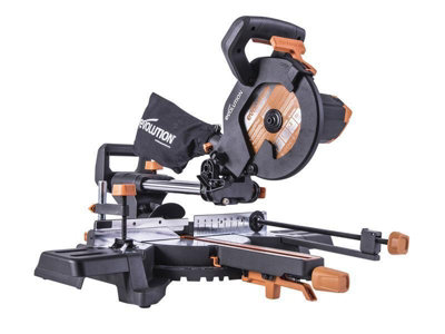 Evolution R210SMS-300+ 210mm Sliding Compound Mitre Saw With TCT Multi ...