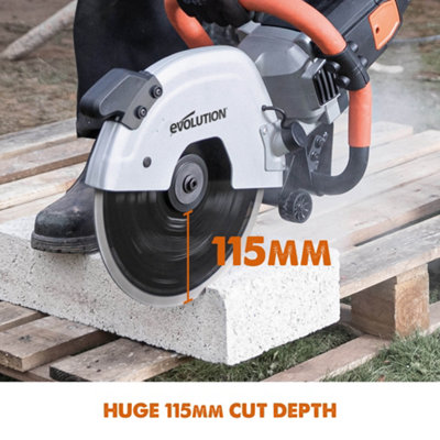 Evolution R300DCT 300mm 12" Electric Disc Cutter, Concrete Saw, With ...