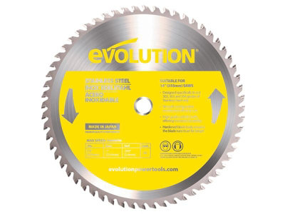 Evolution Stainless Steel Cutting Chop Saw Blade 355 x 25.4mm x 90T ...