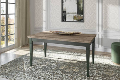 Evora 92 Extendable Dining Table W1600-2400mm H790mm D900mm - Green ...