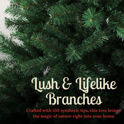 EVRE Artificial Christmas Tree 5FT 150cm Extra Bushy 500 Tips Strong ...