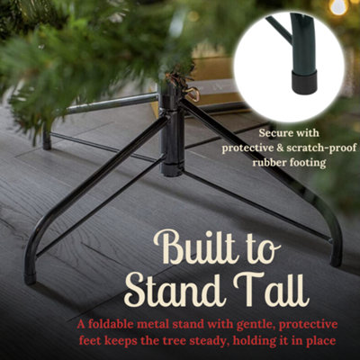 EVRE Artificial Christmas Tree Pine Cone & Berries 5FT 150cm 500 Tips Extra Bushy - 4/5/6/7/8FT ...