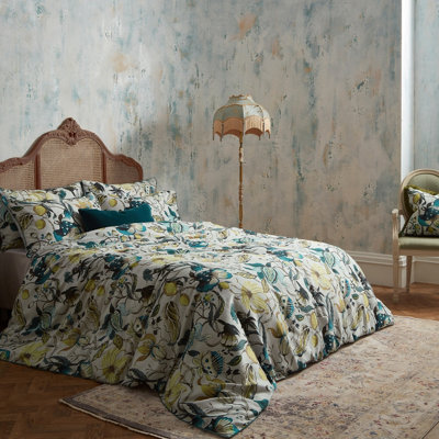 EW by Edinburgh Weavers Morton Floral Cotton Sateen Duvet Cover Set ...