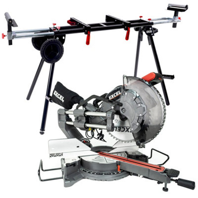 Excel 12" 305mm Sliding Mitre Saw Double Bevel 1800W/240V with Laser ...