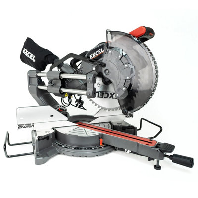 Excel 12" 305mm Sliding Mitre Saw Double Bevel 1800W/240V with Laser ...