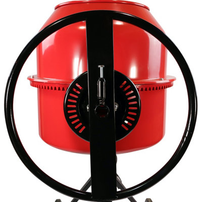 Excel 140L Portable Cement Mixer 550W 230V with Wheels for Concrete ...