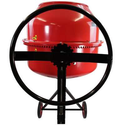 Excel 180L Portable Cement Mixer 800W 240V with Wheels for Concrete ...
