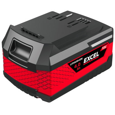 Excel 18V 4.0Ah Rechargeable Li-ion Power Tool Battery Compatible with ...