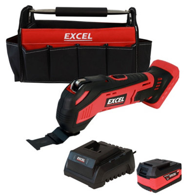 Excel 18V Cordless Oscillating Multi Tool with 1 x 5.0Ah Battery ...