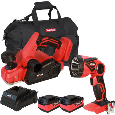 Excel 18V Cordless Twin Pack with 2 x 5.0Ah Batteries & Charger in Bag ...
