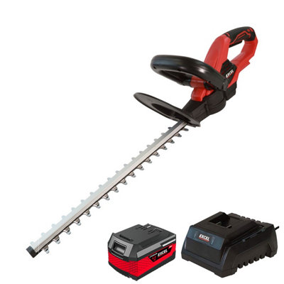 Excel 18V Hedge Trimmer Cutter with 1 x 4.0Ah Battery & Fast Charger ...
